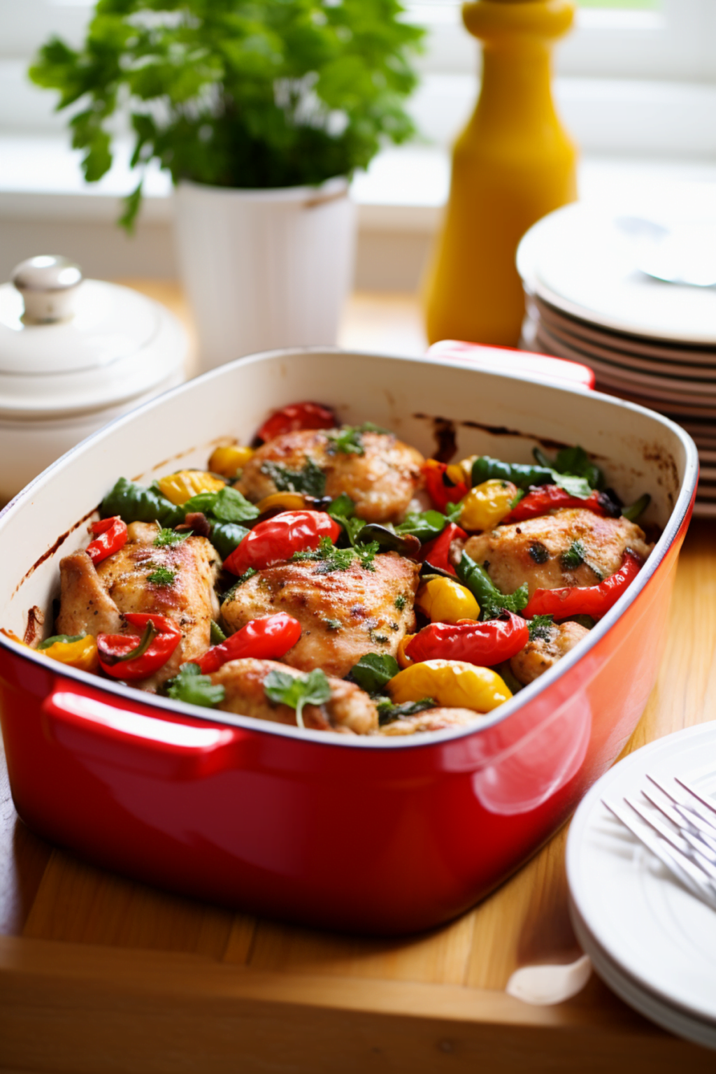 Basque Style Chicken with Peppers and Tomatoes (Pollo al Chilindrón ...